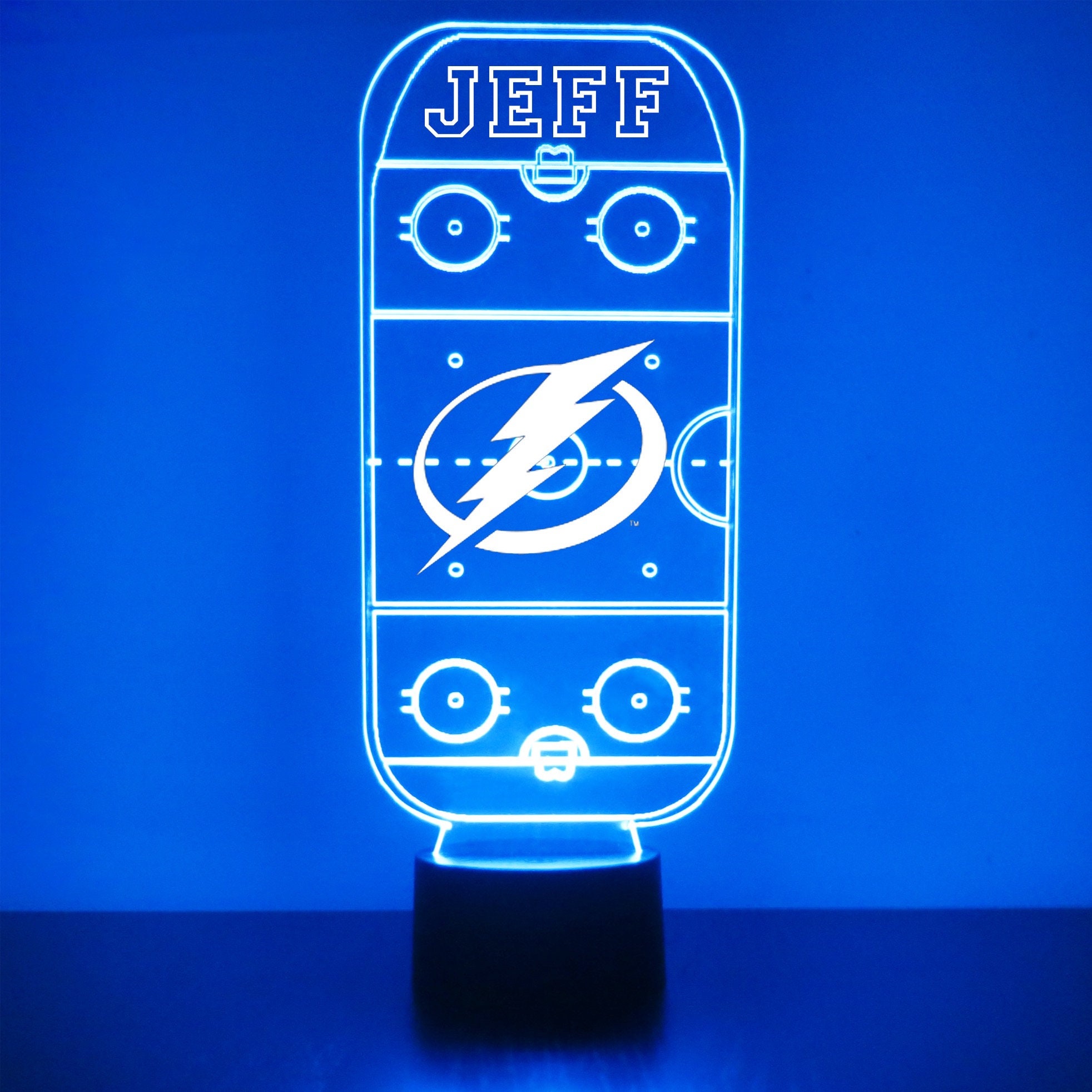 Tampa Bay Lightning LED Hockey Sports Fan Lamp, Custom Made Night Light ...