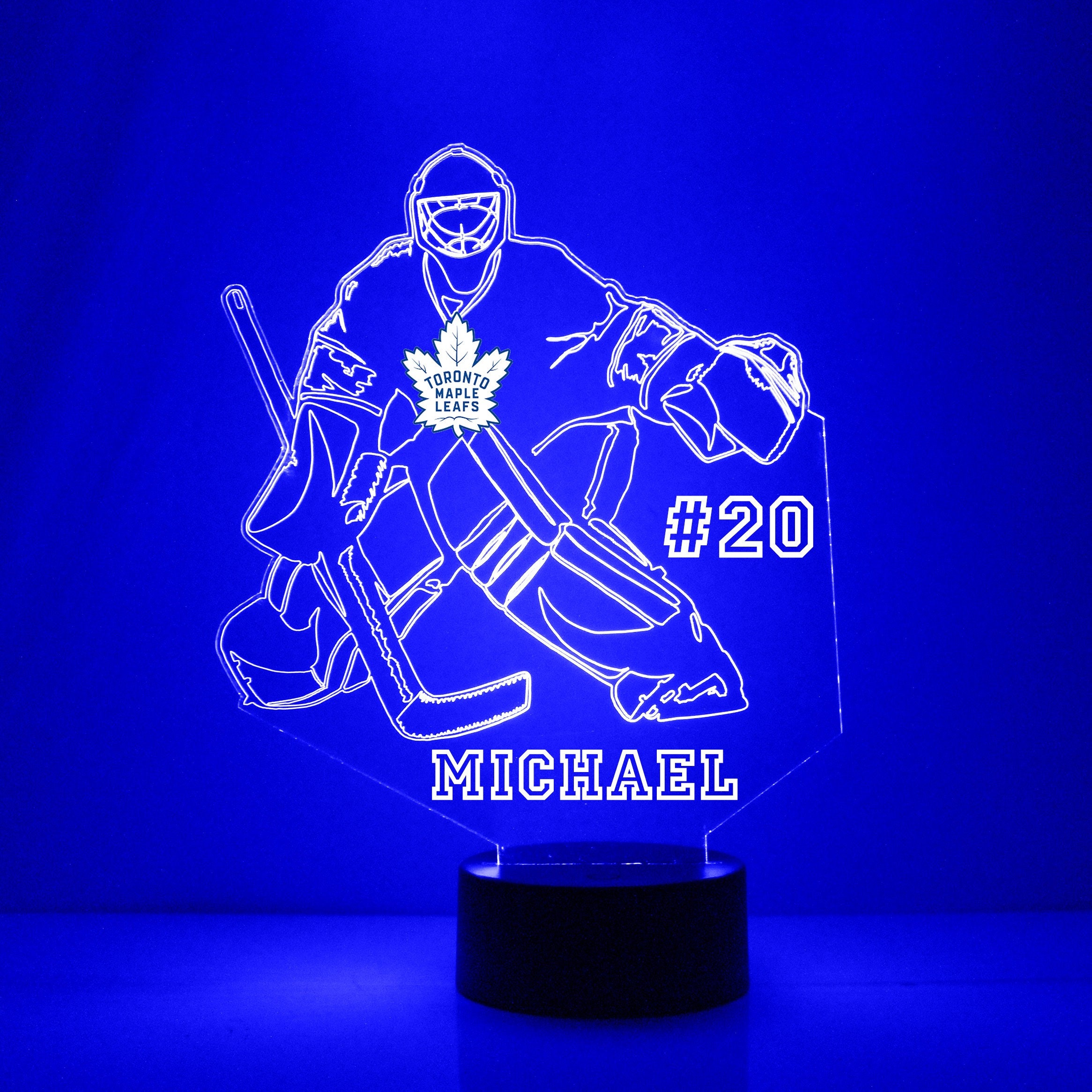 Toronto Maple Leafs LED Hockey Sports Fan Lamp Custom Made | Etsy