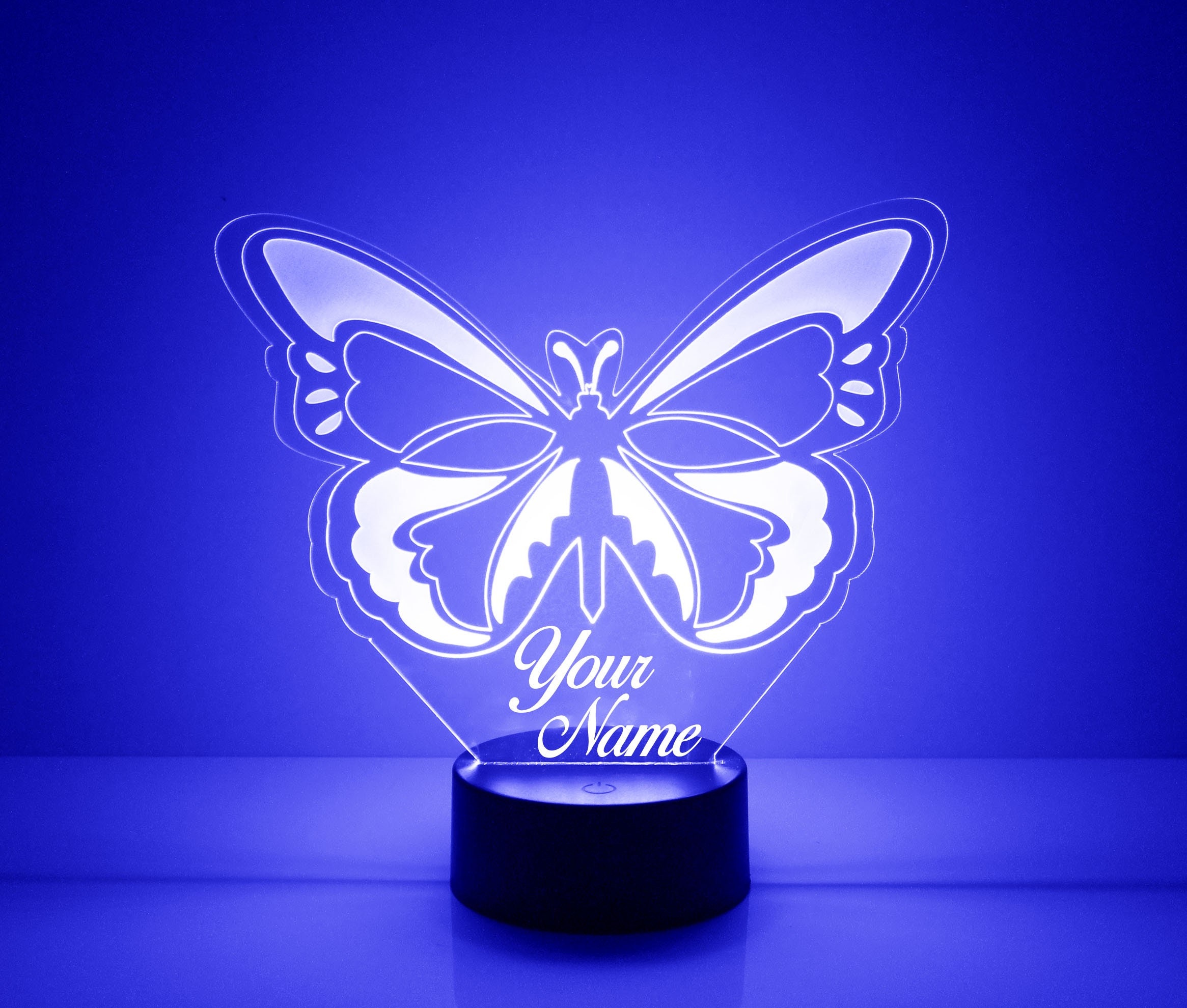 Light up Butterfly, Custom Engraved Night Light, Personalized Free, 16 ...