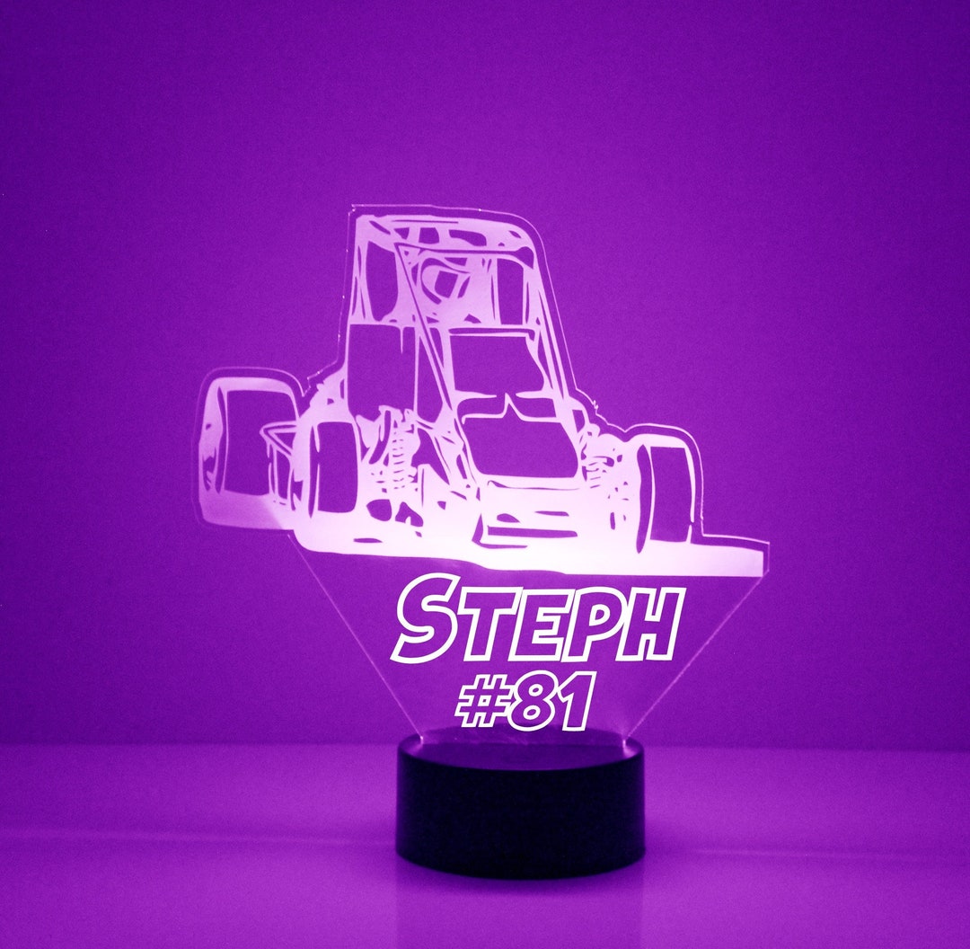 Racer Car Light Up, Custom Engraved Night Light, Personalized Free, 16 ...