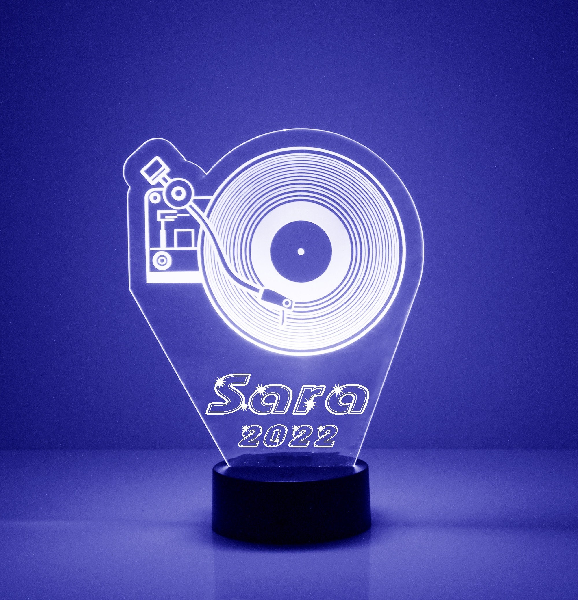Acrylic Light up DJ Record Custom Engraved Night Light - Etsy