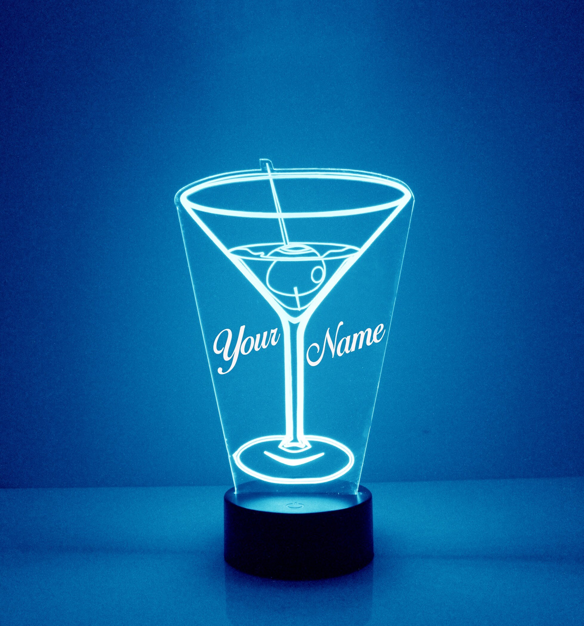 Light up Martini Bar Sign, Custom Made Bar Sign, Man Cave Light ...