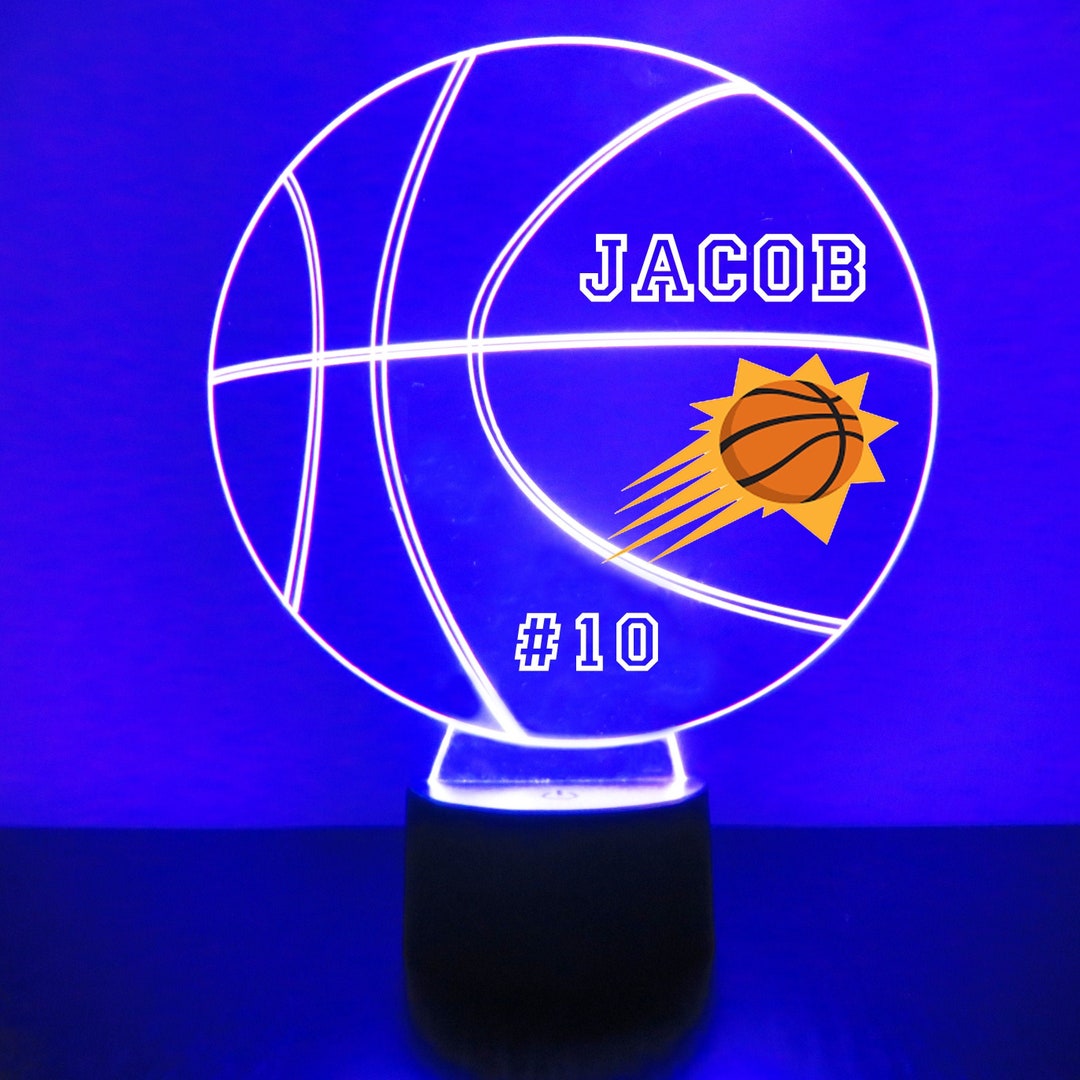 Phoenix Suns, LED Basketball Sports Fan Lamp, Custom Made Night Light ...