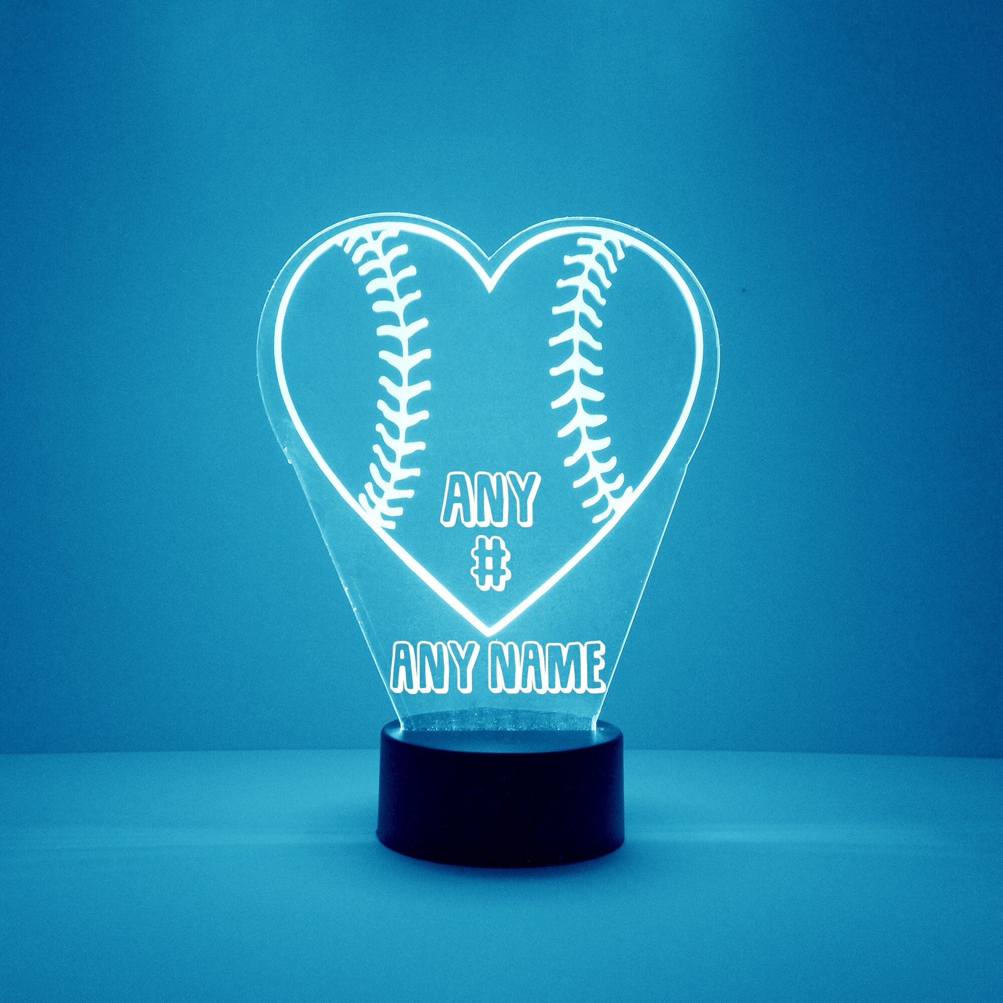 Light up Softball Sign Custom Engraved Night Light - Etsy