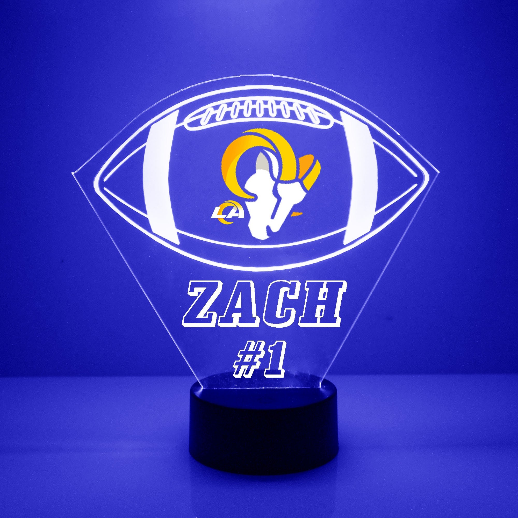 Los Angeles Rams LED Football Sports Fan Lamp Custom Made | Etsy