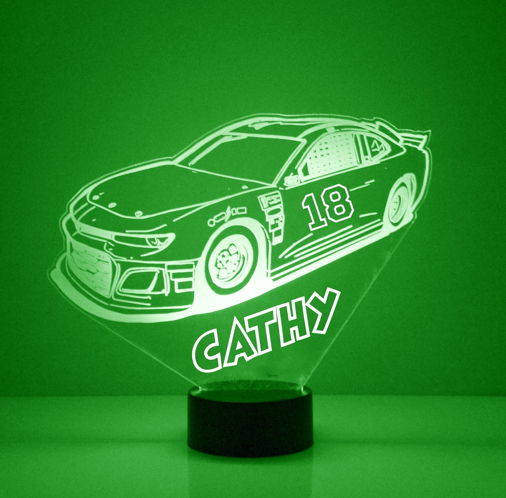 Nascar Racing Fans Light Up Car LED Night Light Custom | Etsy