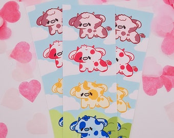 Cow Sticker Sheets BIG Stickers 2 Sheet Bundle Farm Cow - Etsy