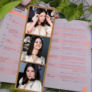 Lana Del Rey Laminated Photobooth, Photostrip, Collage Bookmark, Book ...