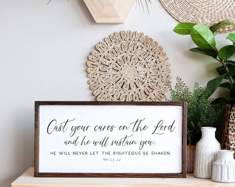 Scripture Sign Rustic Farmhouse Style Decor Fixer Upper Decor - Etsy