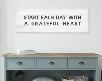 Start Each Day With a Grateful Heart | Etsy