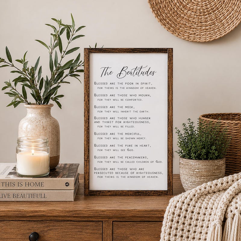 Beatitudes Wall Plaque - Etsy