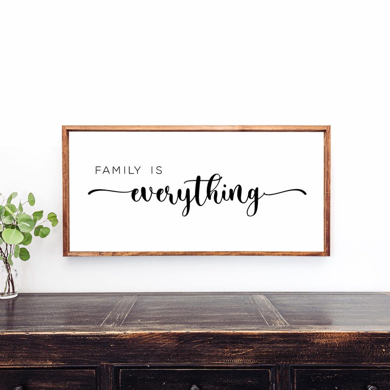 Family is Everything Sign - Etsy