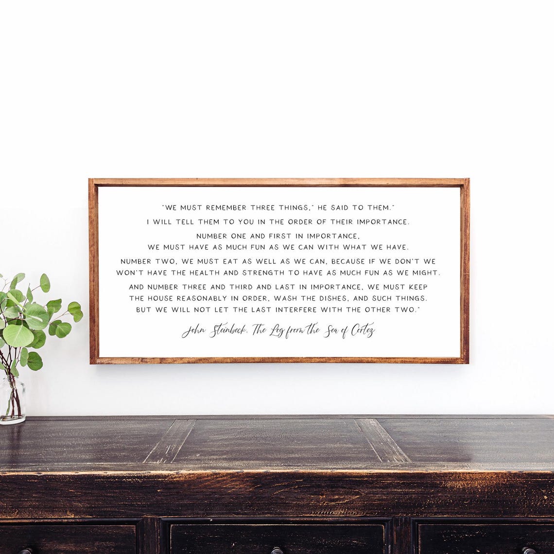 John Steinbeck Quote Wooden Sign: the Log From the Sea of Cortez - Etsy