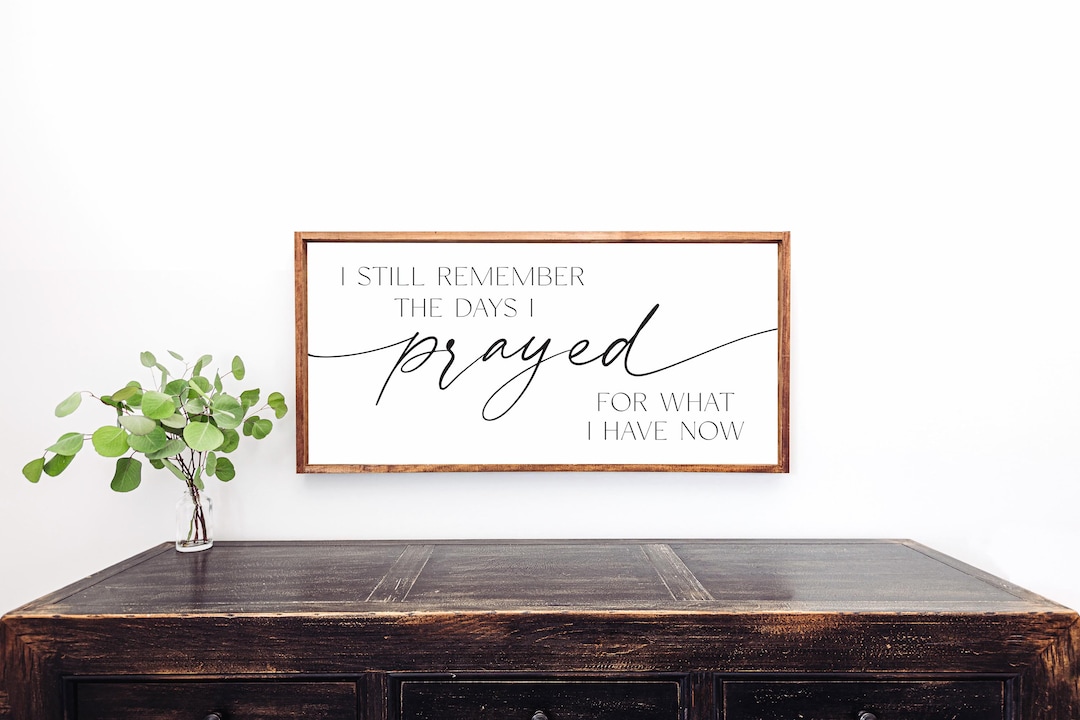 Inspirational Prayer Sign: Rustic Farmhouse Wood Wall Decor - Etsy