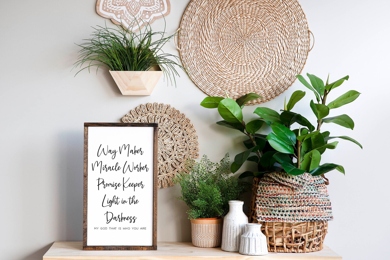 Waymaker Sign Wood Signs Inspirational Wall Decor Way Maker | Etsy