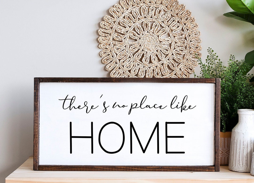 There's No Place Like Home Sign Home Sign Sign for - Etsy
