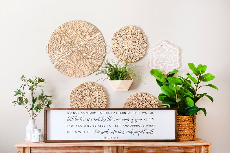 Scripture Wall Decor, Romans 12:2, Do Not Conform to the Pattern of ...
