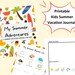 Printable Summer Vacation Journal for Kids - Etsy