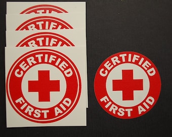 Lifeguard. Certified CPR, First Aid, AED Reflective or Matte Vinyl ...