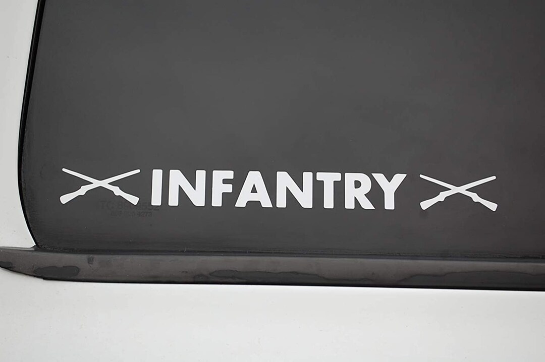 Infantry Crossed Rifles Sticker Vinyl Decal Choose Color & Size ...