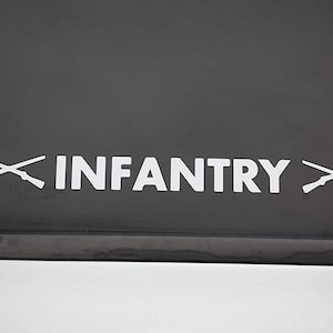 Infantry Crossed Rifles Sticker Vinyl Decal Choose Color & Size ...