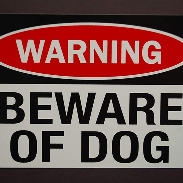 Beware of Dog Sign - Etsy
