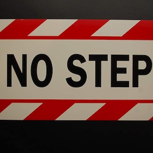 No Step Sticker Vinyl Decal (choose Quantity Set) - Airplane Wing ...