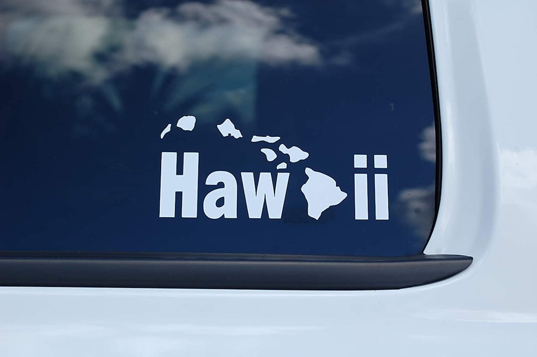 Hawaiian Islands Sticker Vinyl Decal Choose Your Color & Size!! Hawaii ...