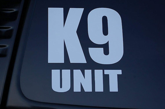 K9 Unit Police Dog Vinyl Sticker Decal K-9 Choose Size & | Etsy
