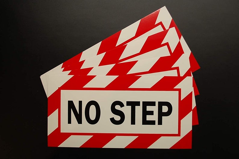 No Step Sticker Vinyl Decal (choose Quantity Set) - Airplane Wing ...