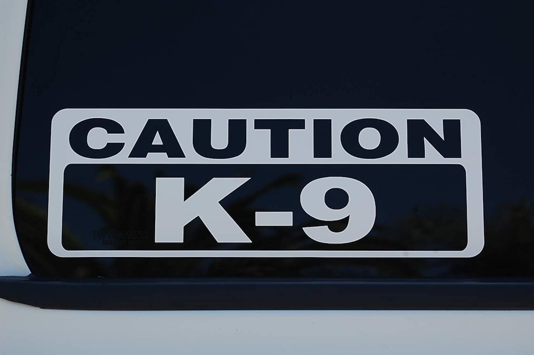 Caution K-9 Sticker Vinyl Decal Choose Color & Size!! Police K9 Law ...