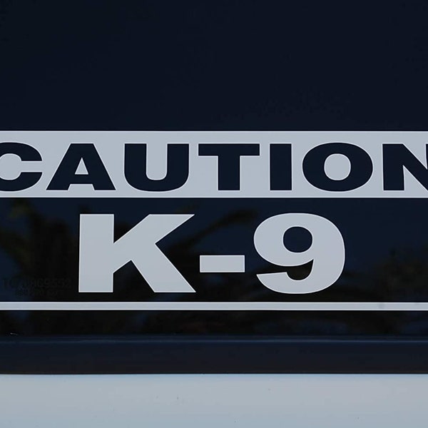Caution K 9 Stickers - Etsy Caution K 9 Stickers - Etsy
