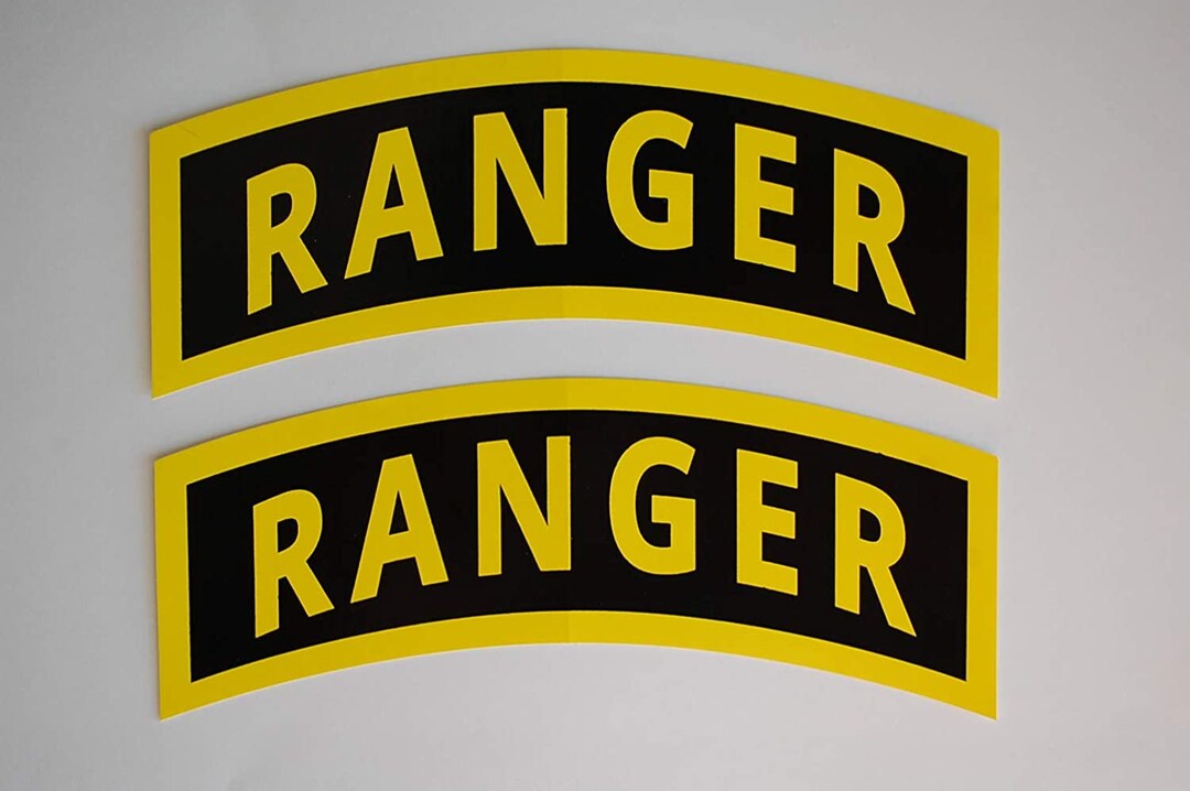Army Ranger Sticker Vinyl Decals (2 Pack) 6" X 2.5" Self Adhesive Car ...