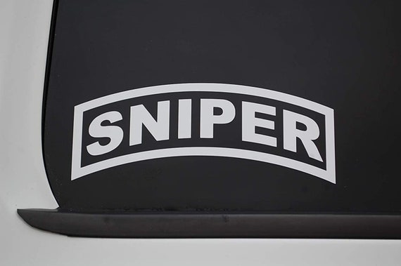 Sniper Sticker Vinyl Decal Choose Color & Size Military | Etsy