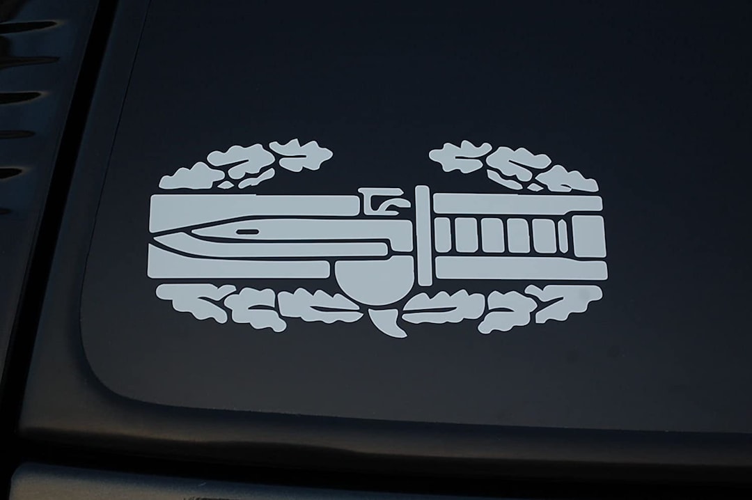 Combat Action Badge Vinyl Sticker Decal Choose Color & Size!! Insignia ...