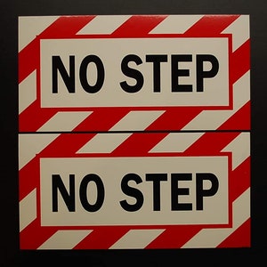 No Step Sticker Vinyl Decal (choose Quantity Set) - Airplane Wing ...