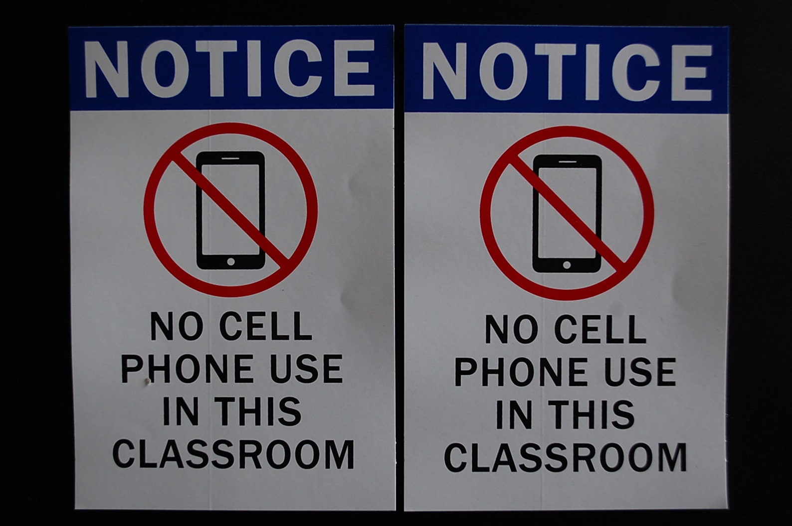 Notice No Cell Phone Use in This Classroom Sticker Vinyl - Etsy