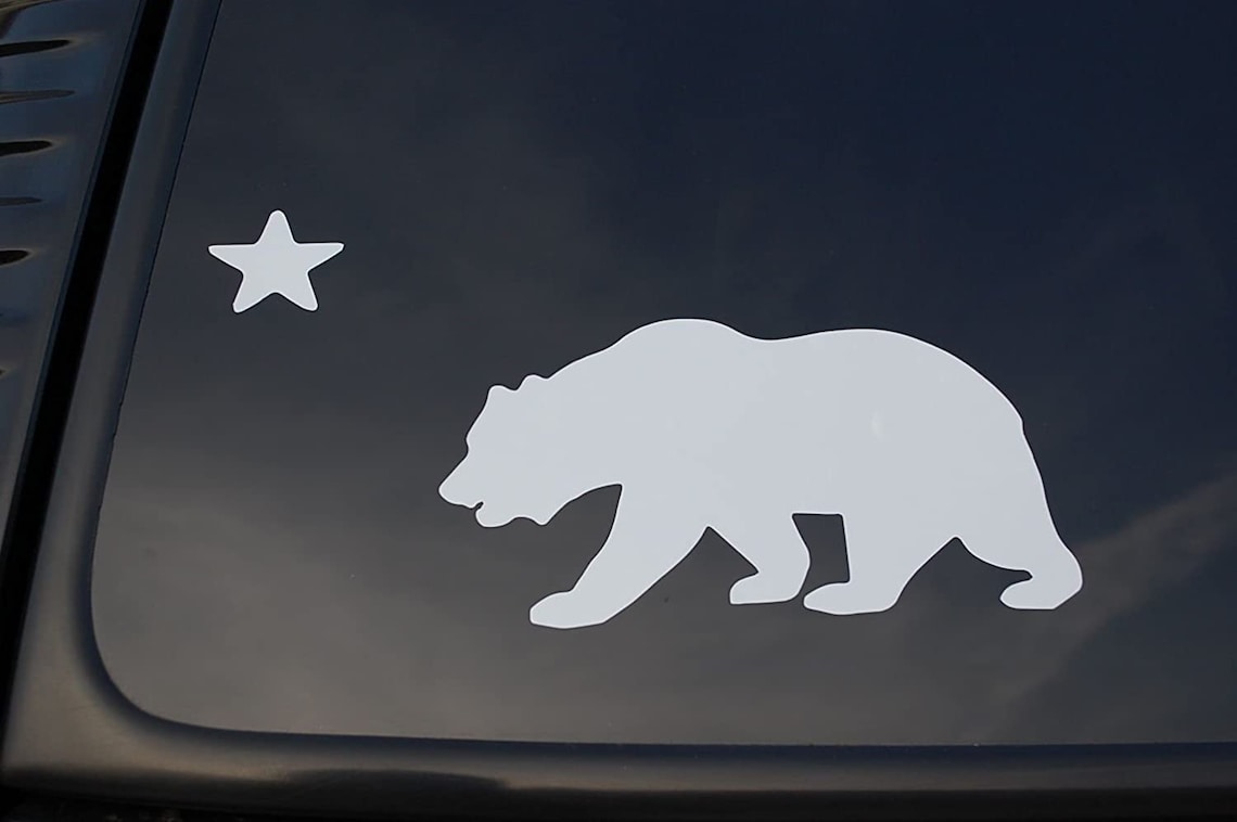 California Flag Sticker Vinyl Die Cut Decal State Bear Car - Etsy