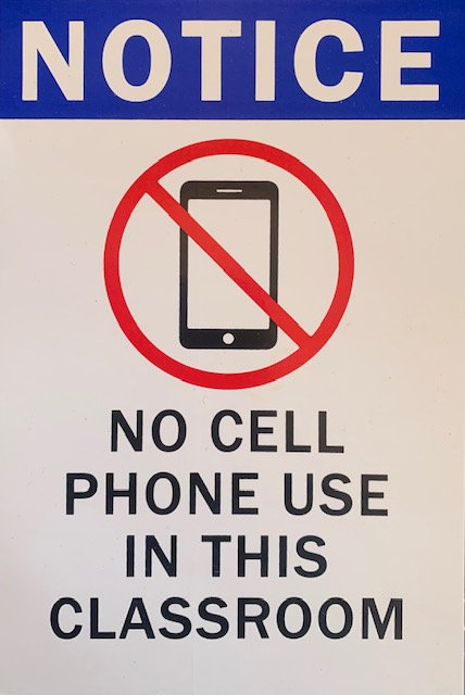 Office & School Supplies Office Notice 6 X 4 Safety Compliance No Cell ...