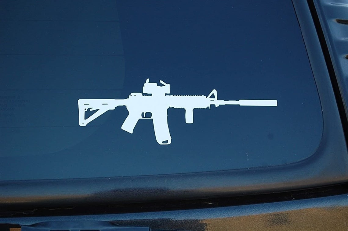 AR15 M4 Gun Sticker Vinyl Decal Choose Size & Color Ar-15 | Etsy