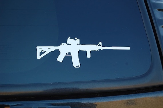 AR15 M4 Gun Sticker Vinyl Decal Choose Size & Color Ar-15 | Etsy