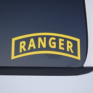 Army Ranger Sticker Vinyl Decals (2 Pack) 6" X 2.5" Self Adhesive Car ...