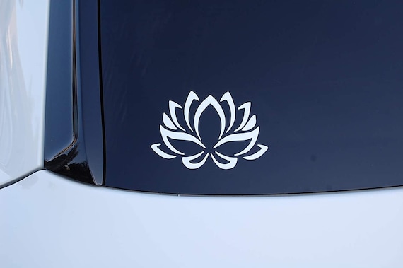 Lotus Flower Vinyl Sticker Decal Choose Color 5 X | Etsy