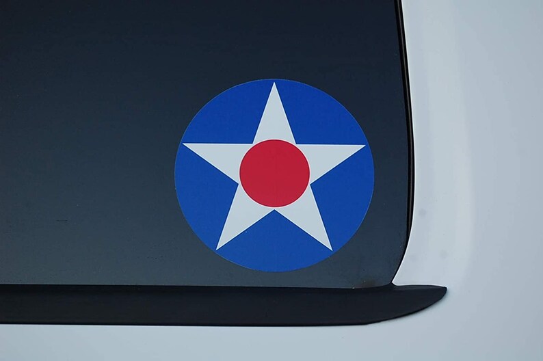 US Army Air Corps Usaac Vinyl Sticker Wwii Aircraft Roundel - Etsy
