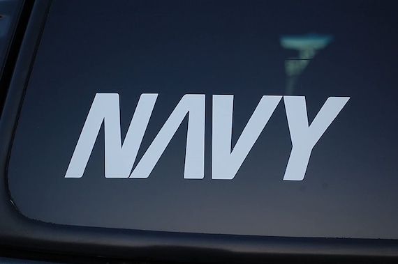 Navy Sticker Vinyl Decal Choose Size & Color Military Car | Etsy