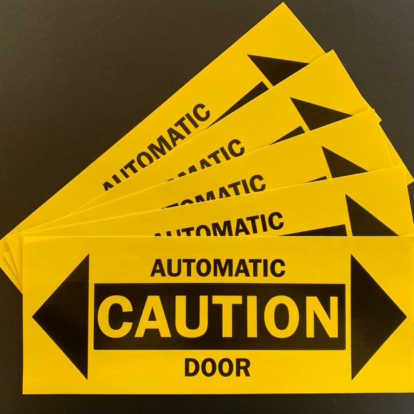 Door Caution Sticker - Etsy