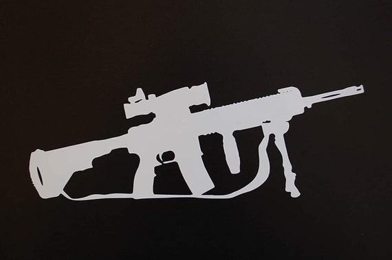 AR15 M4 Gun Sticker Vinyl Decal Choose Size & Color AR-15 | Etsy