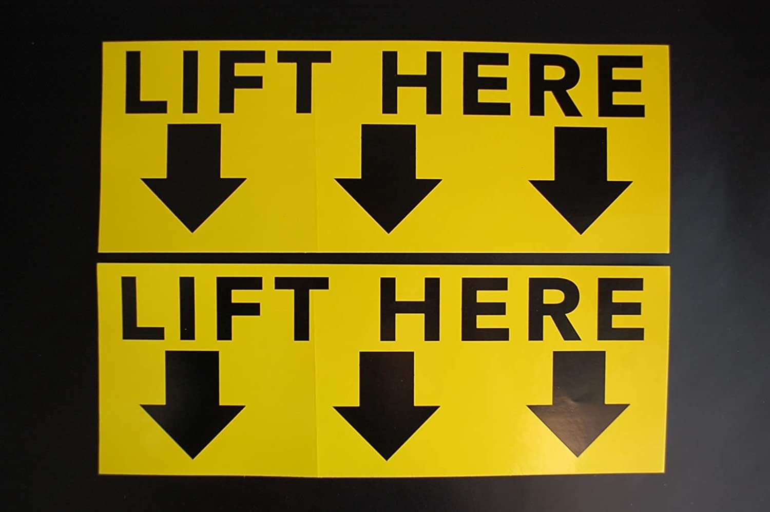 Lift Here Sticker Vinyl Decal 2 Pack 10 X 3.75 Safety | Etsy