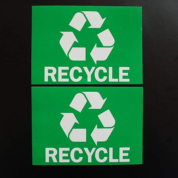 Trash Recycle Decal - Etsy