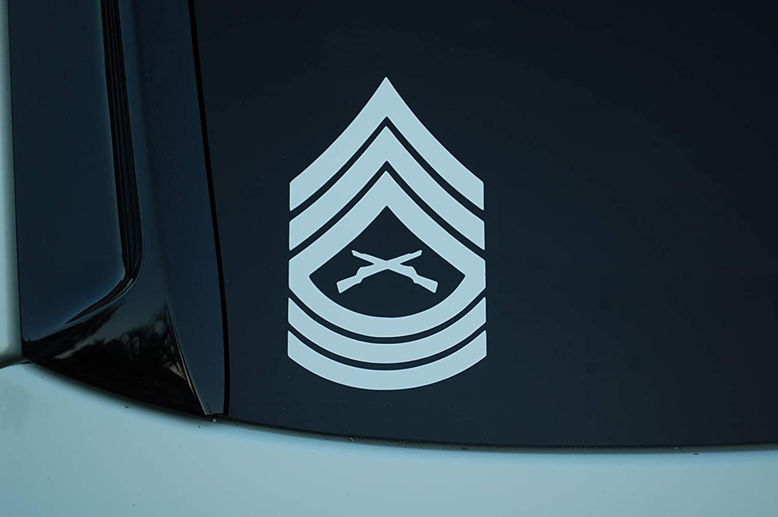 USMC Marine E-8 Master Sergeant Insignia Sticker Vinyl Decal Pick Color ...